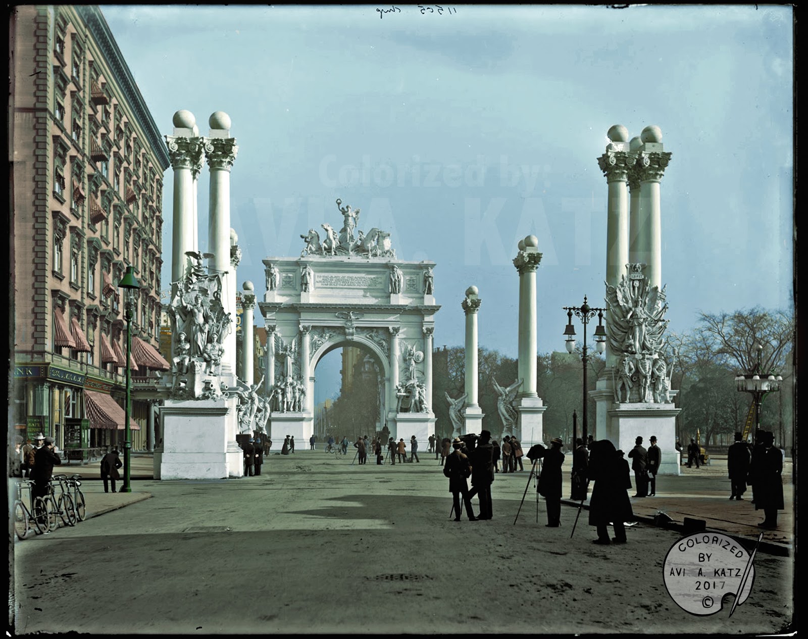 New York. VIctory Arch for Admiral Dewey’s Triumphal Parade, Madison ...