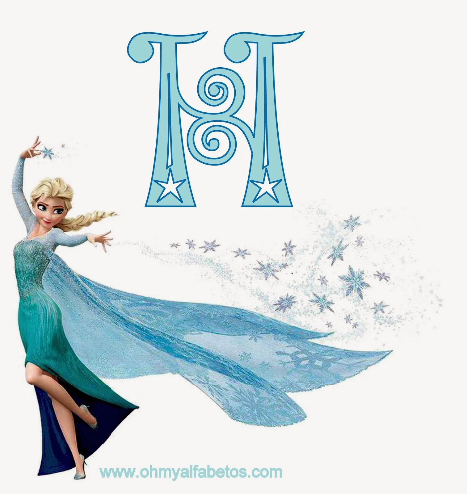 Frozen: Alfabeto de Elsa. - Oh my Alfabetos!
