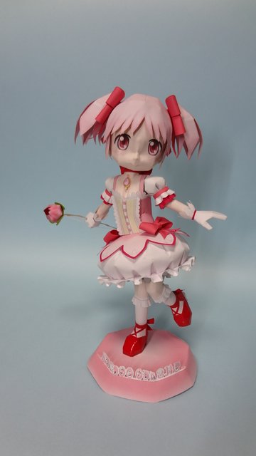 Puella Magi Madoka Magica - Chibi Madoka Kaname Papercraft | Papercraft ...