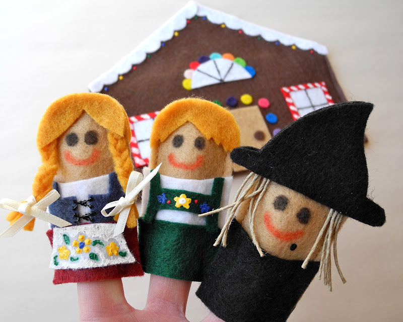 A Song of Sixpence: Hansel and Gretel finger puppets