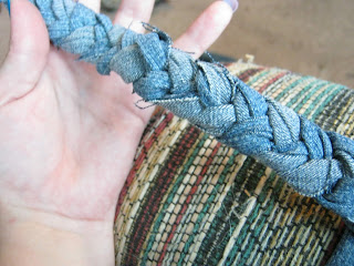 The Wookie/Romulan Craft Crossover: Braided Denim Rug Tutorial