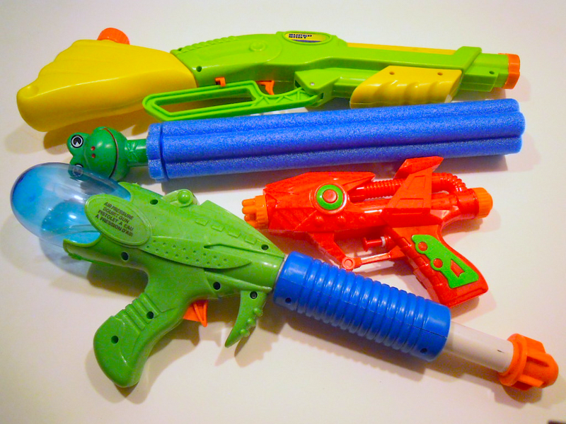 An Elephant a Day: Elephant No. 296: Water Pistols at Dawn