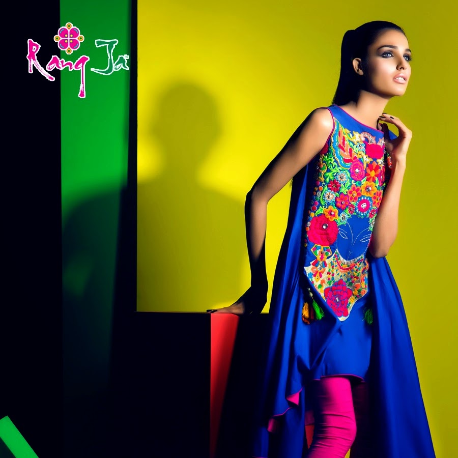 Rang Ja Neon Nation Summer Collection 2014 | Embroidered Pakistani ...