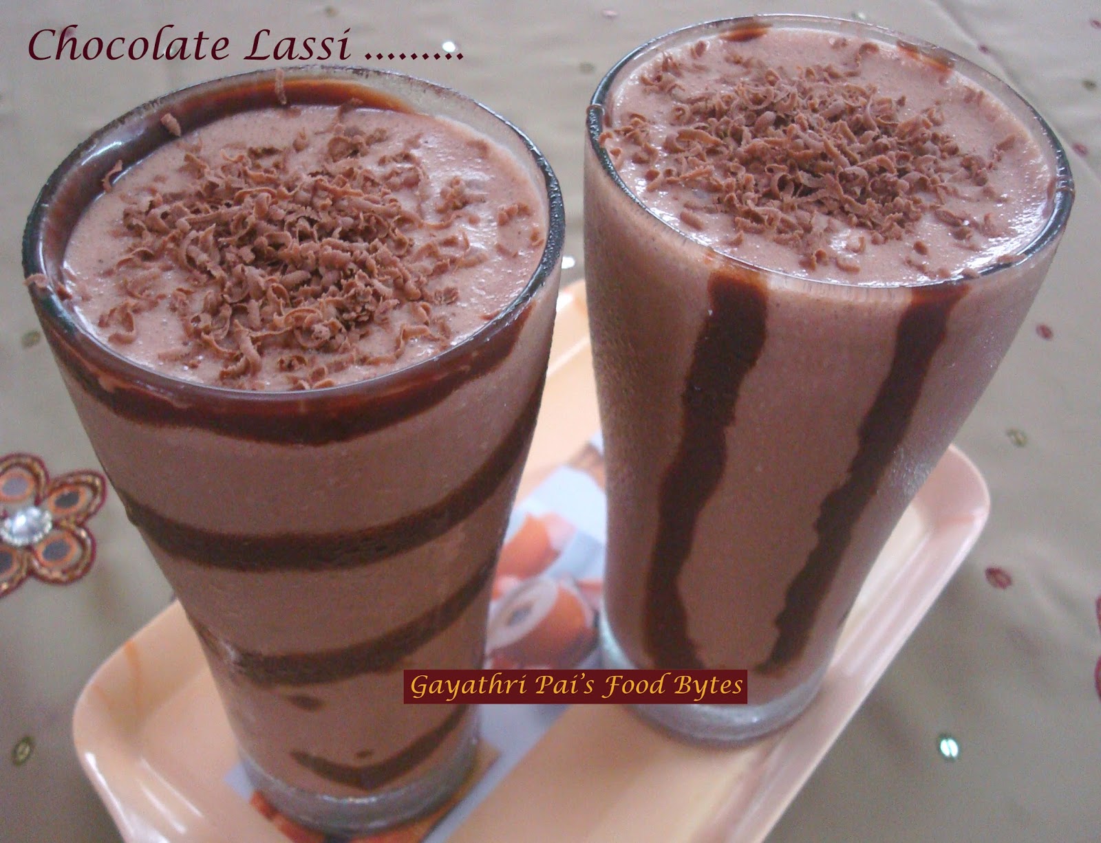 Gayathri Pai's Food Bytes: Chilled Chocolate Lassi.