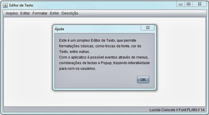 Programando em Pascal, C/C++ e Java: Editor de Texto em Java
