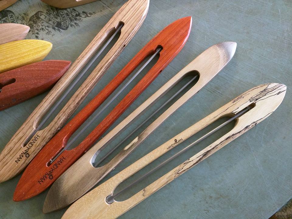 She's just a girl who creates...: More Handmade Weaving Boat Shuttles