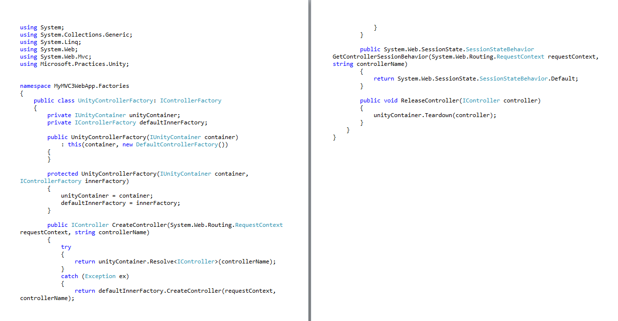 Best Way Of Learning Is Sharing Aspnet Mvc 3 Dependency Injection Using Unitymvc3