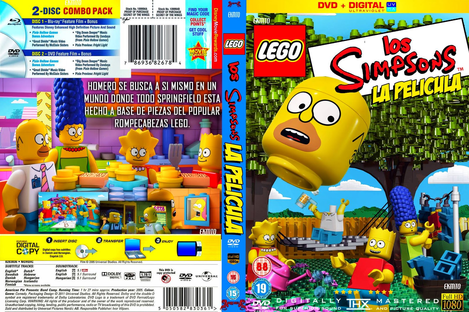 Cover: Lego Los Simpsons La Película Dvd