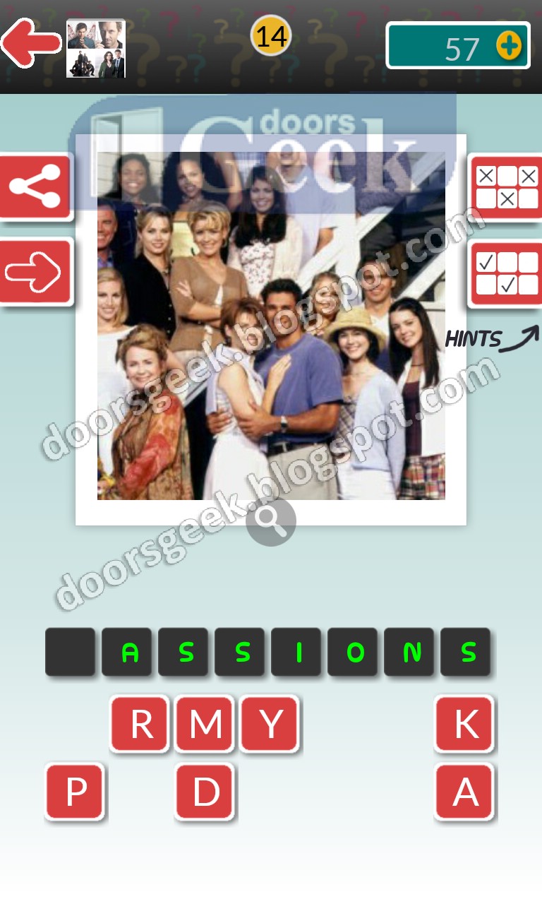Guess the TV Show - Level 34-14 Answer ~ Doors Geek