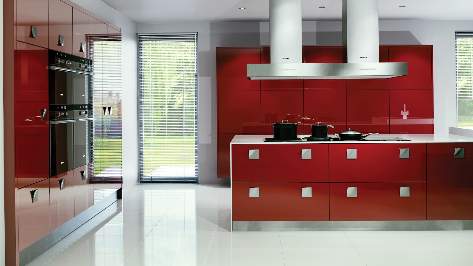 21 Desain Kitchen Sets Merah ~ Rumah Impian