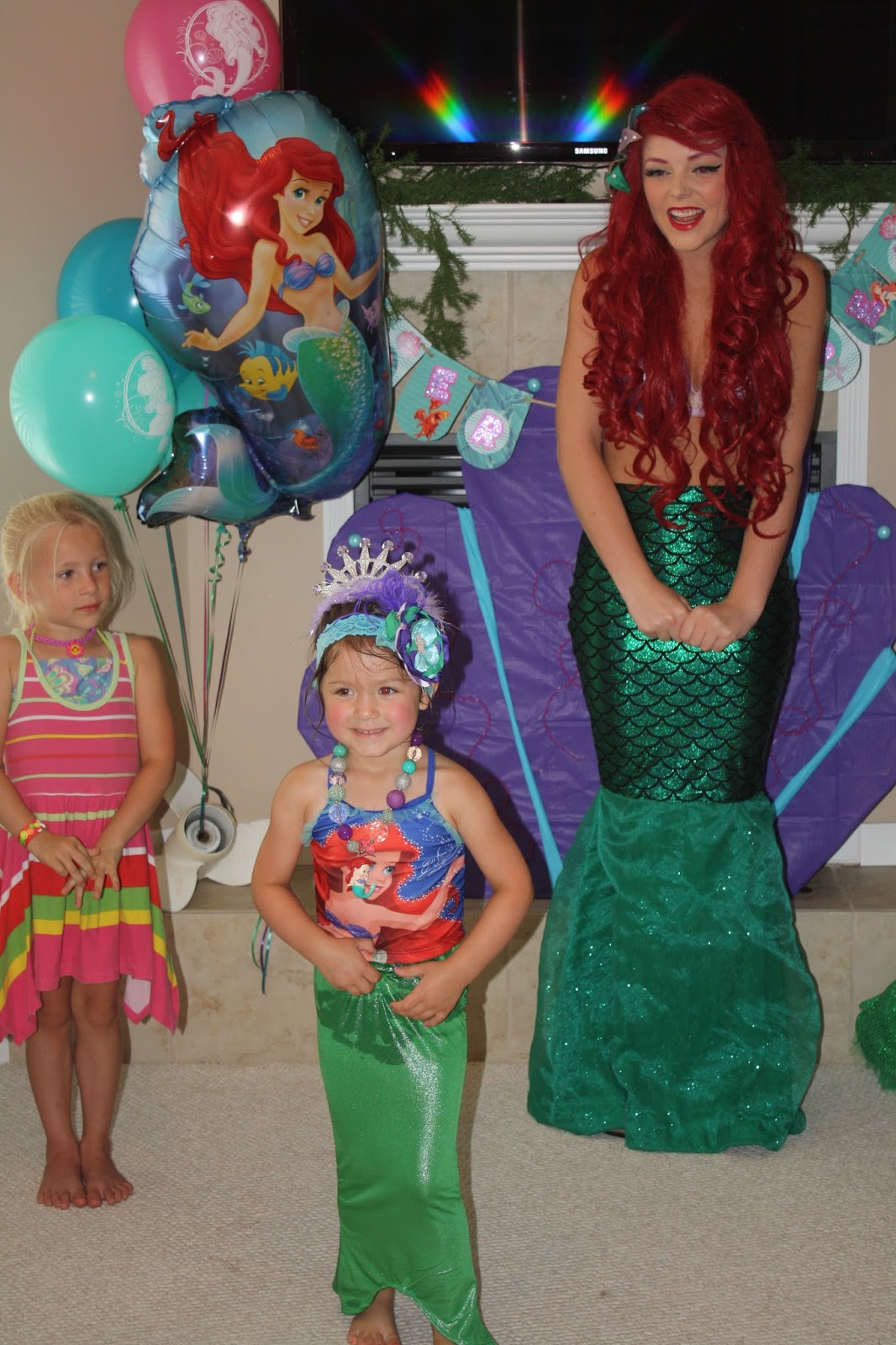 A Little Monkey Business: 4th birthday mermaid party!
