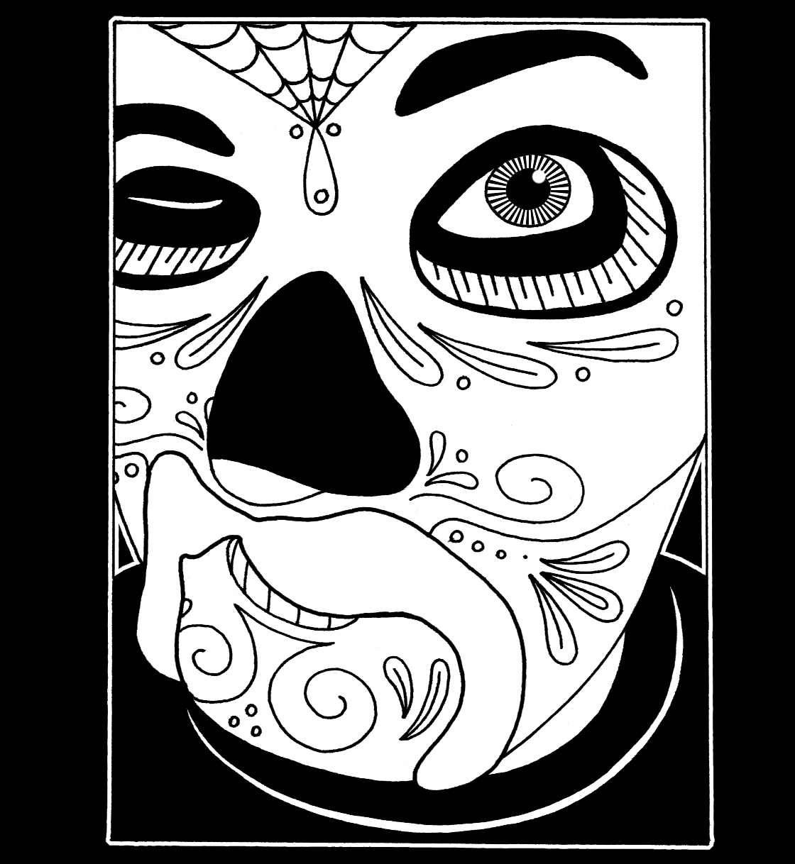 Yucca Flats, N.M.: Calaca-A-Day 365 Project Day 192 - +Brad W