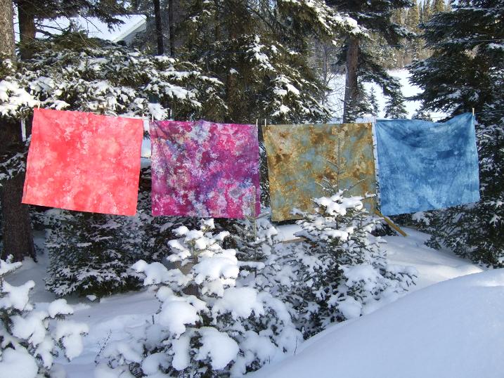 Tamarack Shack: Snow Dyeing