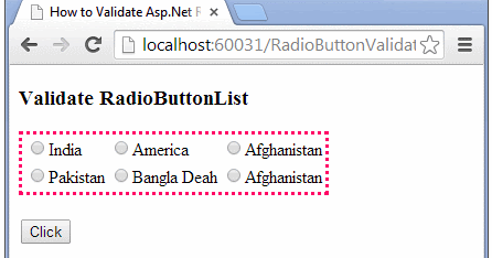 RadioButtonList Validation Using jQuery in Asp.Net « Asp.Net,MVC,C#.Net ...