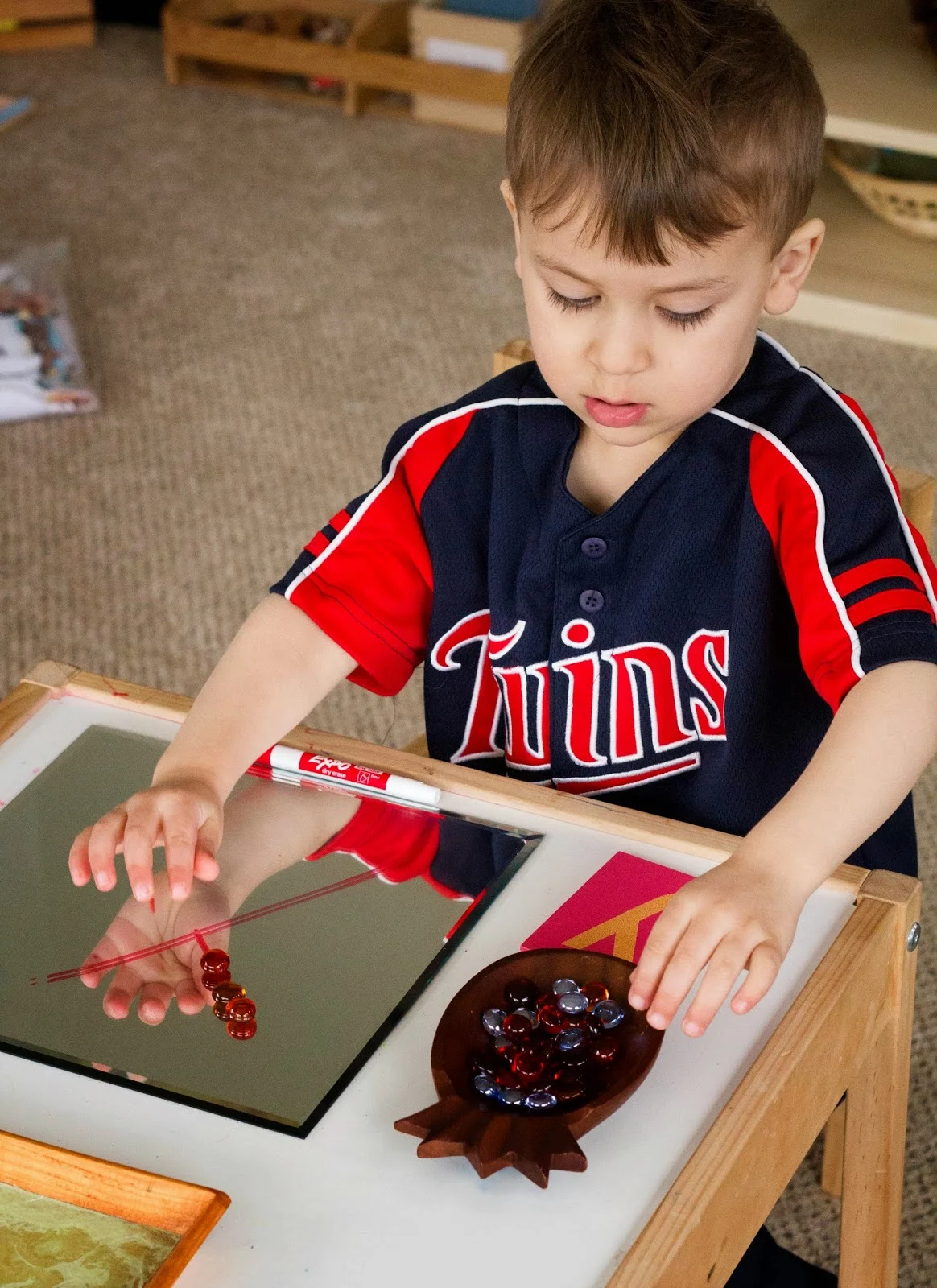 Montessori Inspired Preschool Mirror Writing