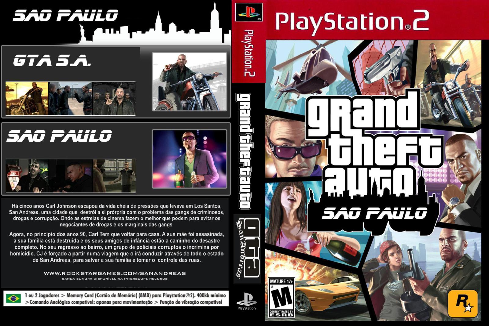 Somentecapas: G.T.A São Paulo - Ps2