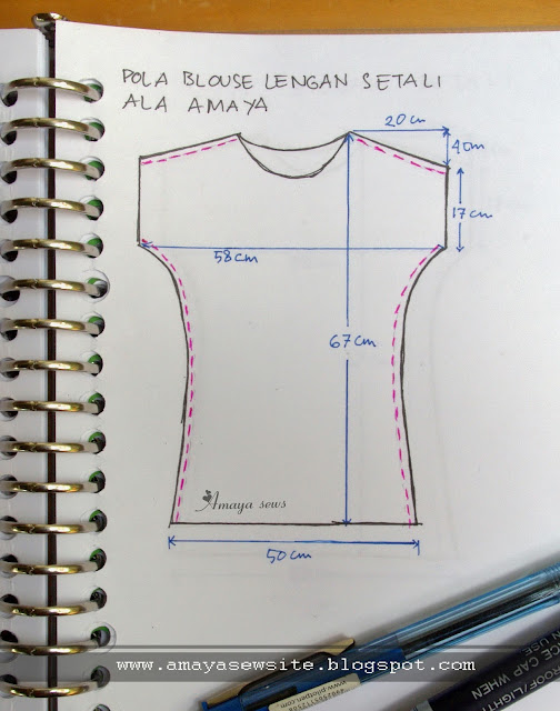 Amaya's Sew Site: Cara Menjahit Blouse Yang Sederhana Untuk Pemula ...