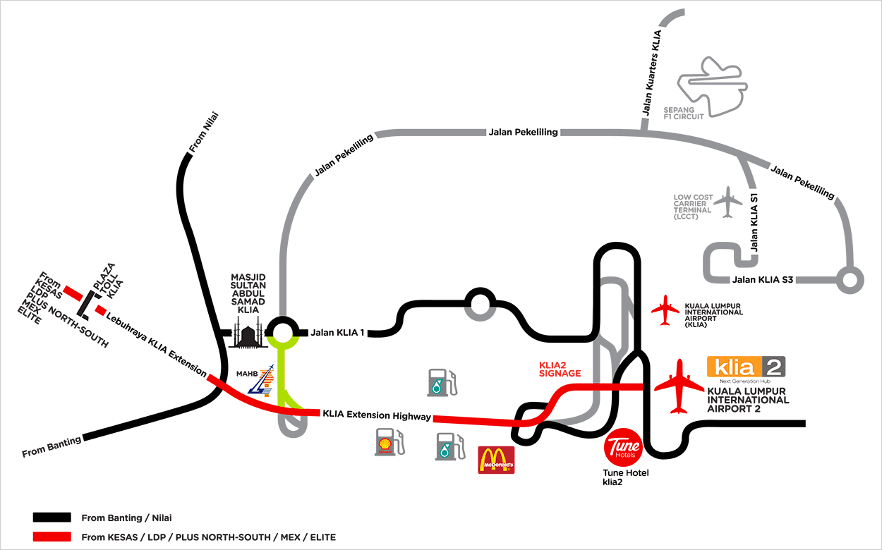 KLIA2 Location Map (How to get there?) | MainProp.com
