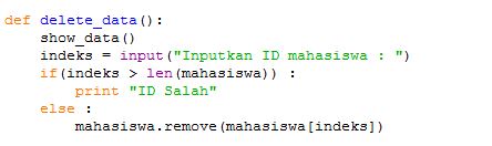 Nothing: Pembuatan Program Menu Menggunakan Bahasa Python