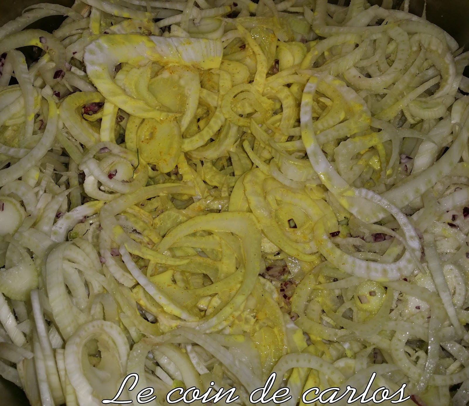 Le coin de Carlos: Étuvée de fenouils au curcuma