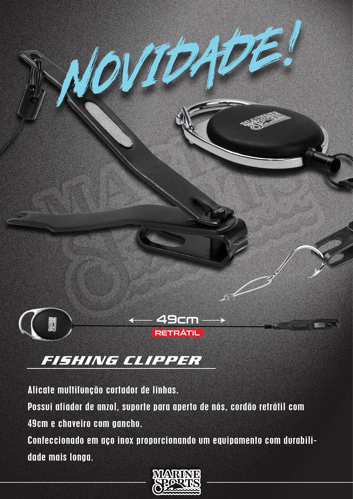 PESCA ESPORTIVA TUCUNARÉ: CORTA LINHA FISHING CLIPPER MS-FC115 MARINE ...