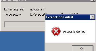 Extraction Failed Access is denied ~ MY IT Side of Things