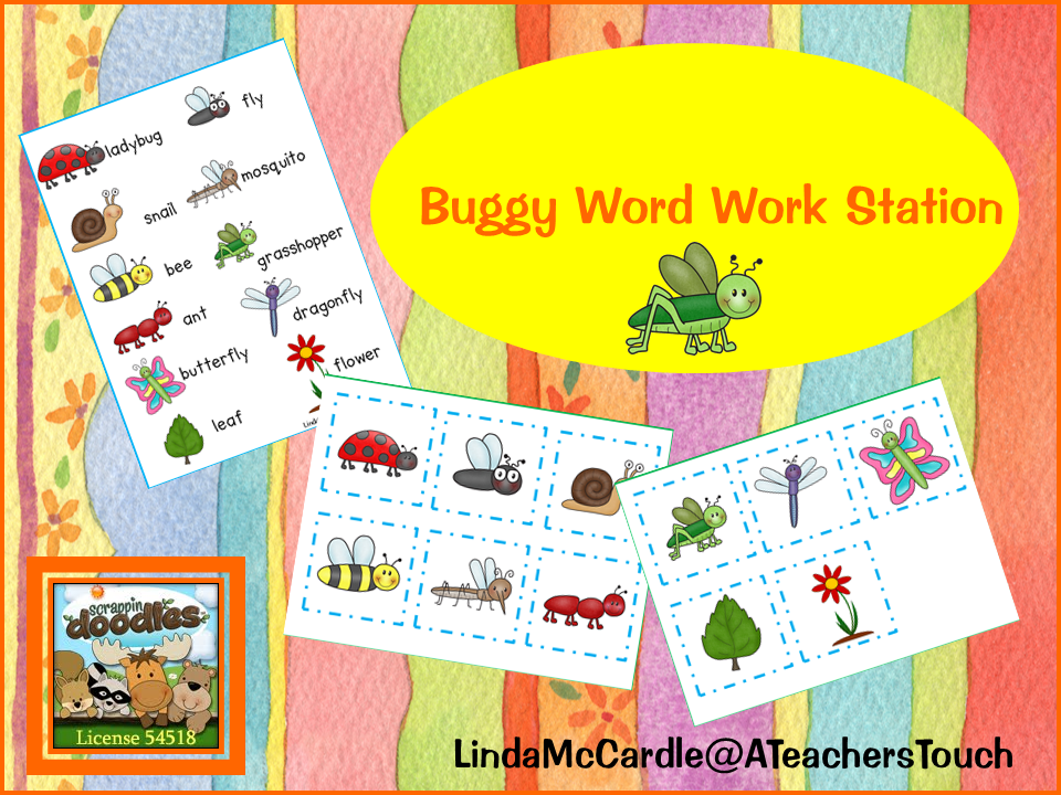 A Teacher's Touch: Buggy Word Work Station
