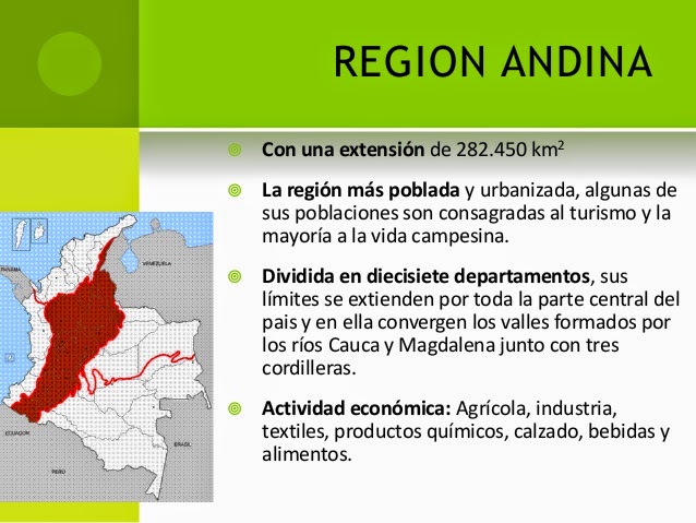 REGIONES: ANDINA