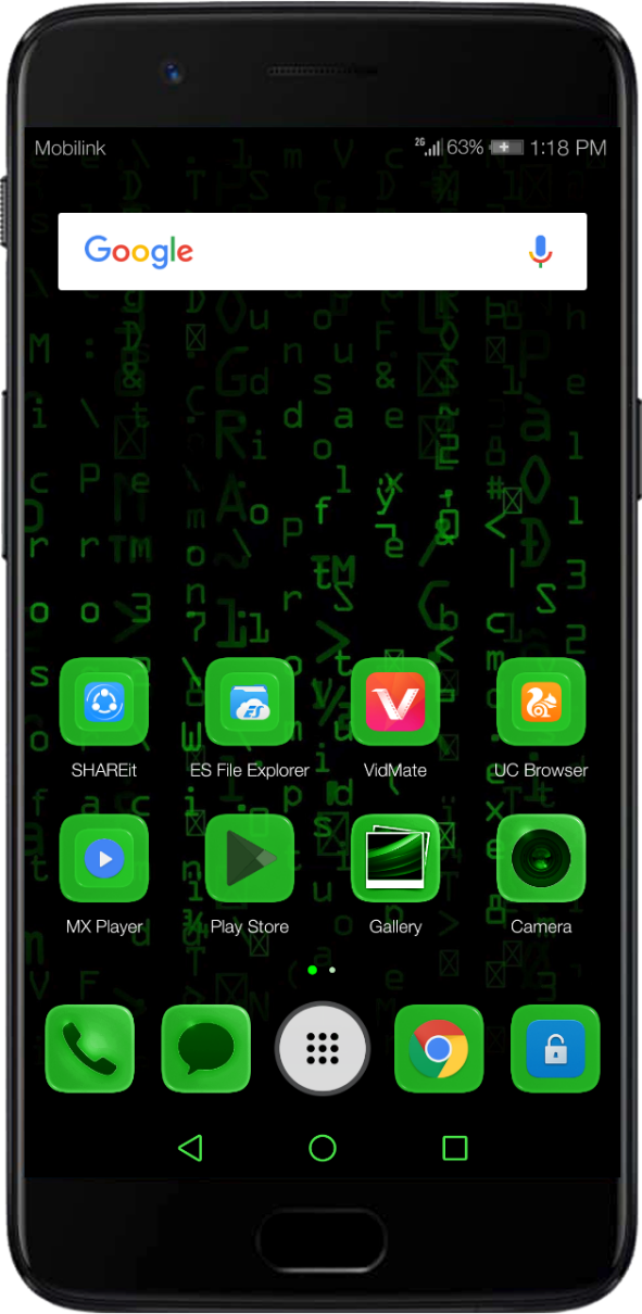 Matrix Theme - Android Demand