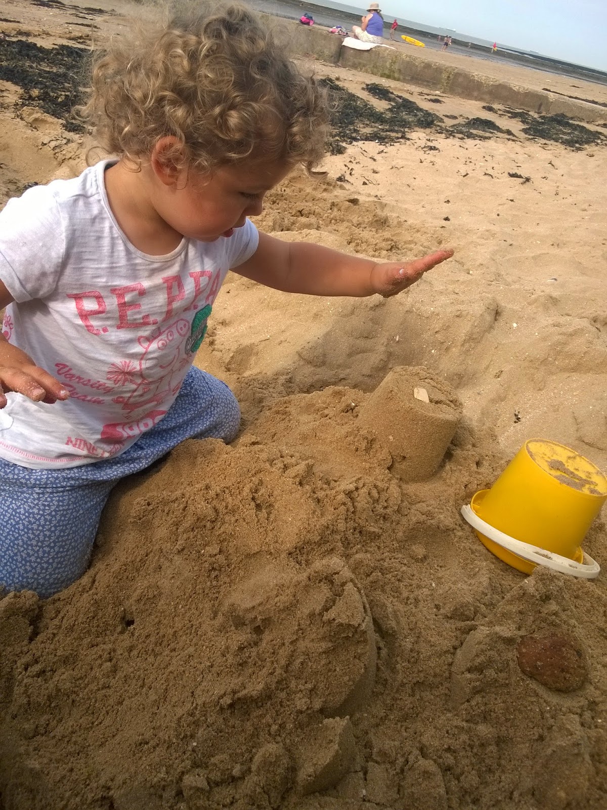 Mummy's Little Blog: How to Build a Sandcastle when you are a toddler