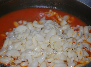 MY SATVIK KITCHEN: MACARONI PASTA (SOUTH INDIAN STYLE)