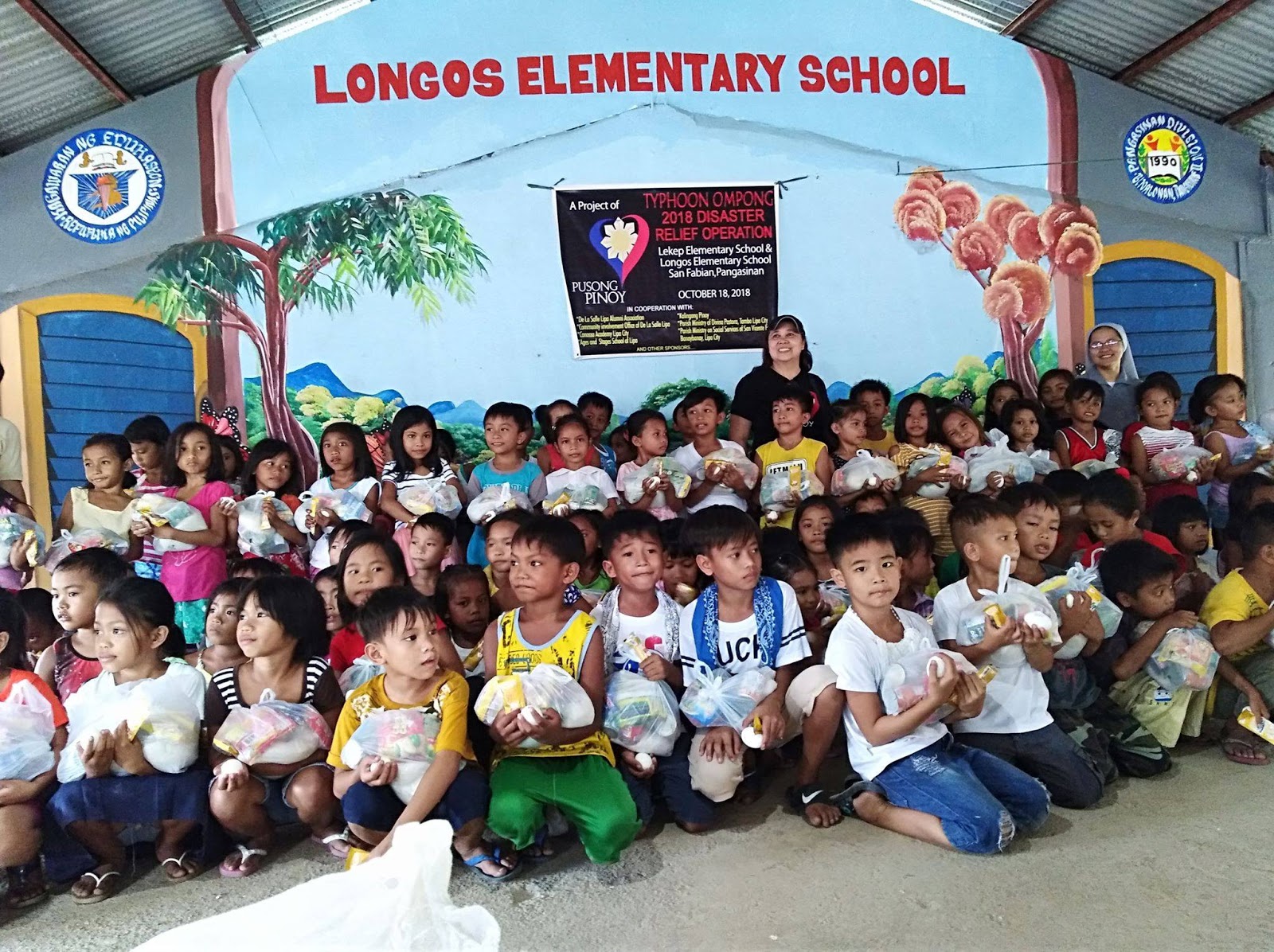 Pusong Pinoy (Heart of a Filipino): DISASTER RELIEF TO 875 STUDENTS ...