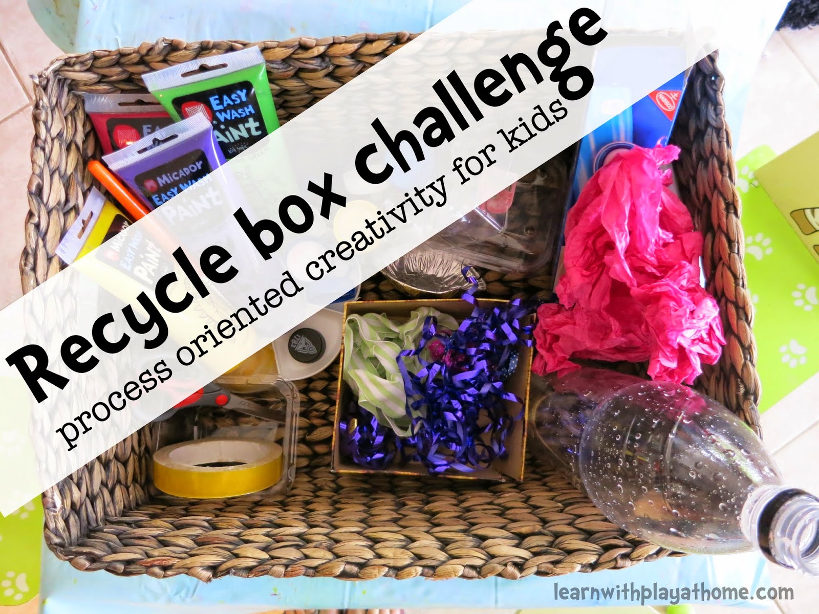 Learn with Play at Home: Recycle Box Challenge for kids