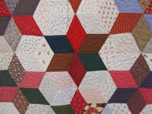 Textile Time Travels: PA Tumbling Block Stars