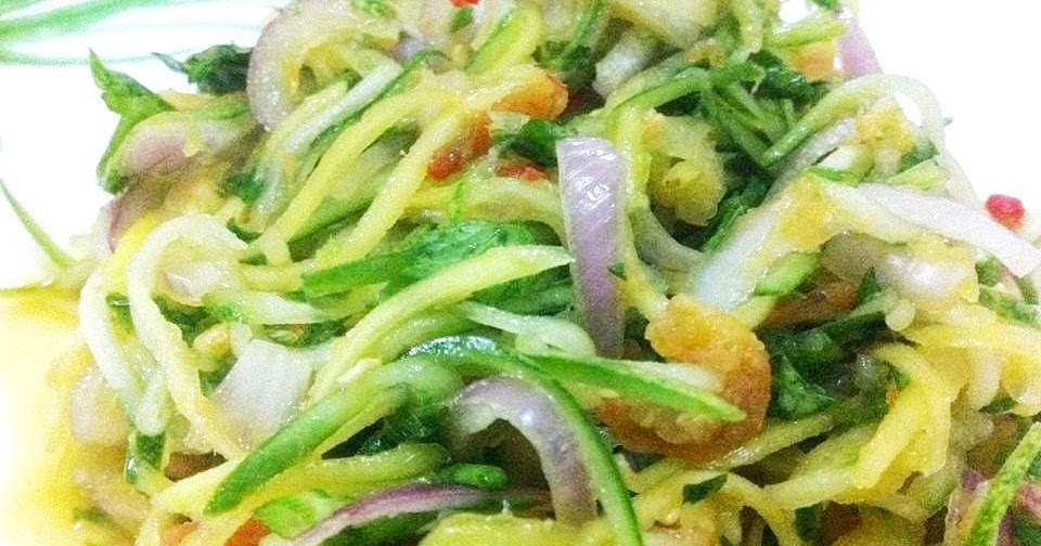 RESEPI KERABU TIMUN BERSAMA MANGGA