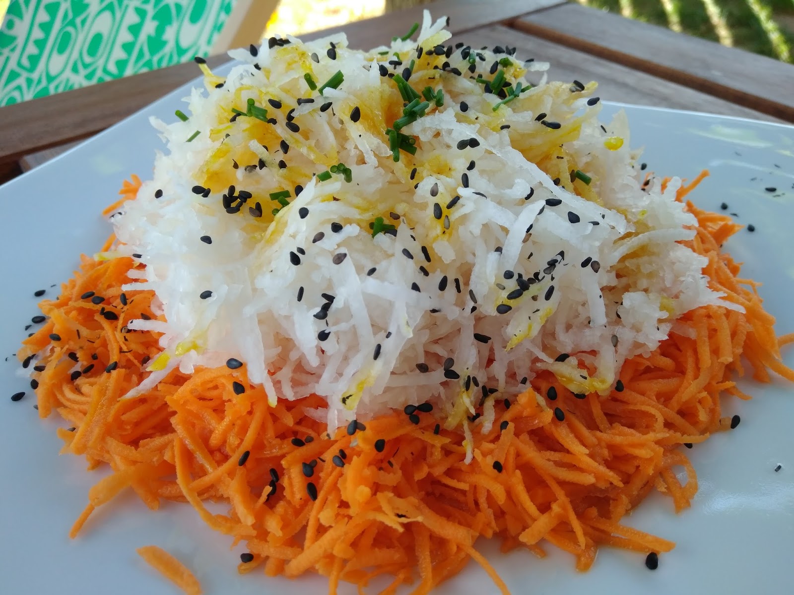 Las recetas de Nai: Ensalada de nabo daikon y zanahoria