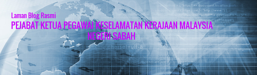 Poster Pejabat ketua Pegawai Keselamatan Kerajaan Malaysia - CGSO Sabah