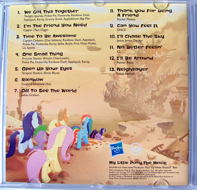 Louder Yay: CD review: My Little Pony: The Movie Original Motion Picture Soundtrack