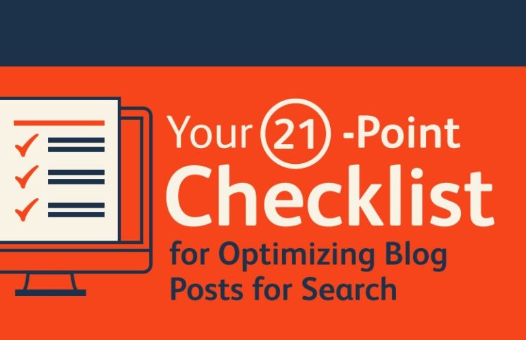 21-Point Checklist to Boost Your Blog Posts in Search - #Infographic