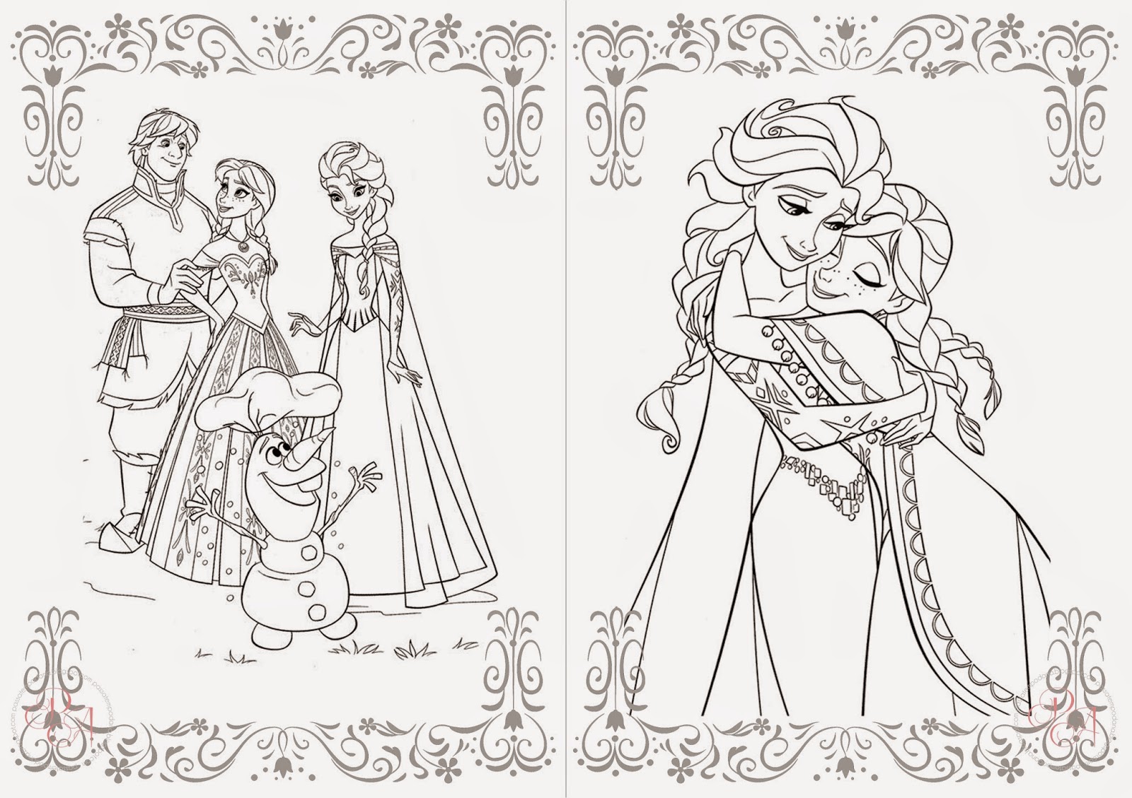 Frozen: Free Printable Coloring Book - Oh My Fiesta! in english