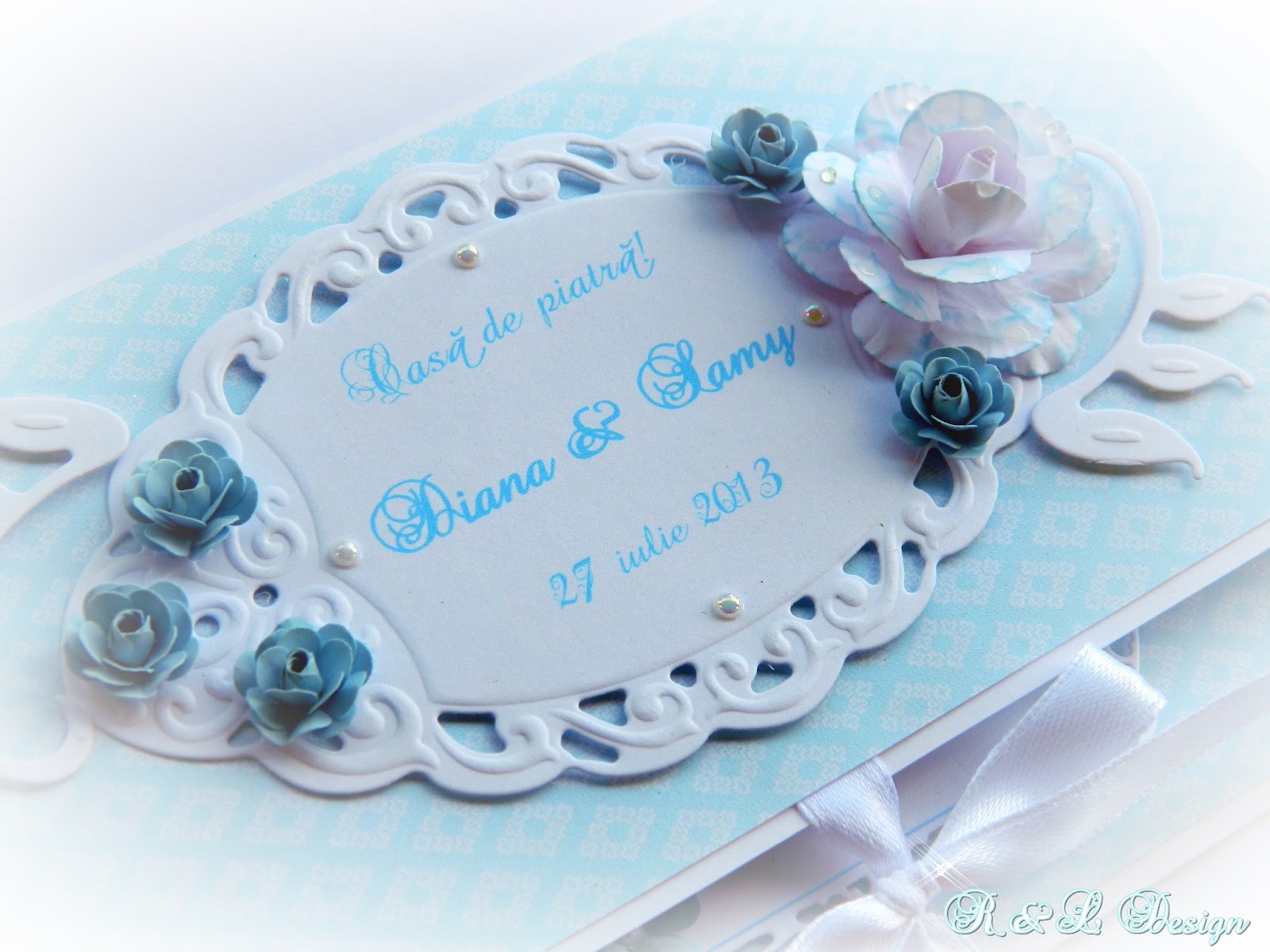 Casa de piatra - Felicitare Handmade pentru Nunta