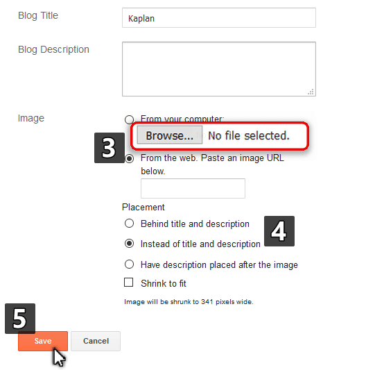 Documentation - Kaplan Blogger Template
