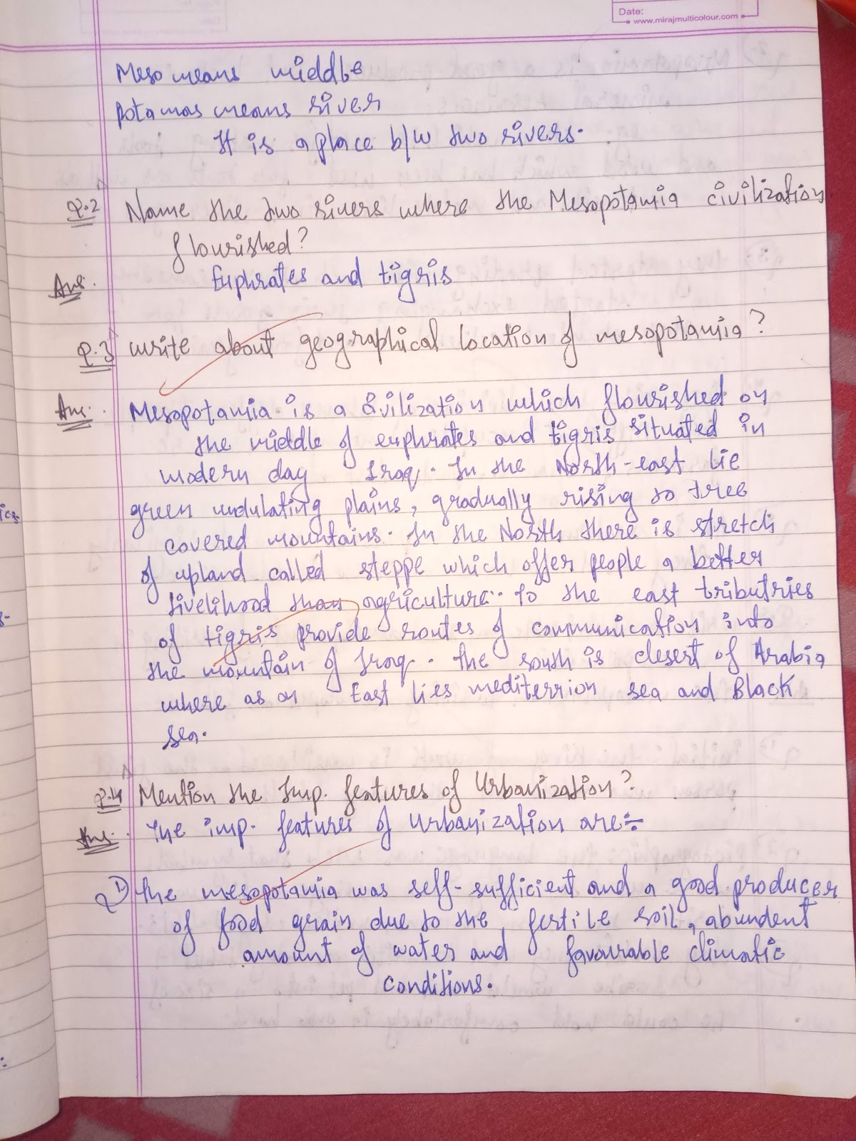 handwritten notes: Handwritten Notes of Writing and city life - class ...