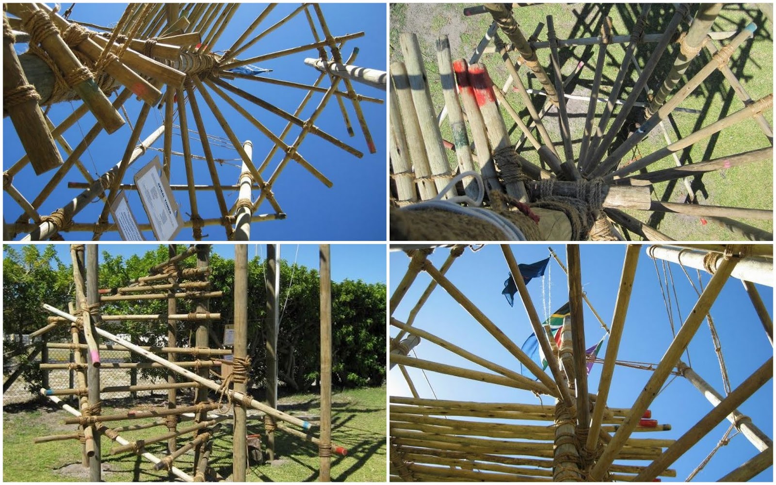 Ropes and Poles: Spiral tower