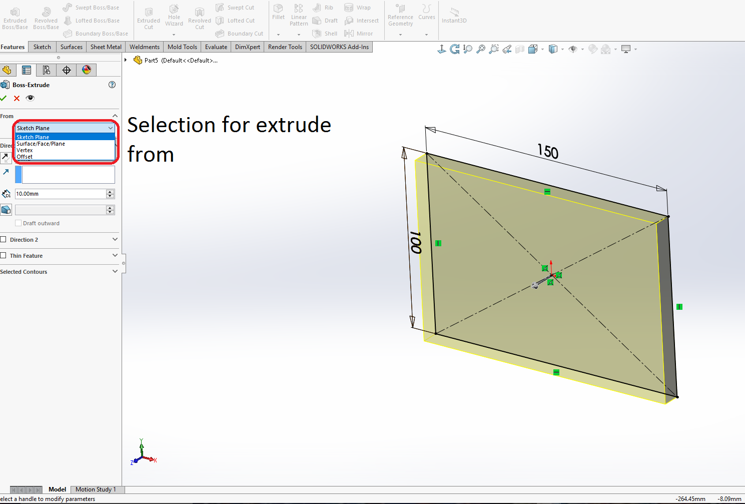 Design Tech Academy: Extruded Boss / Base in Solid Works