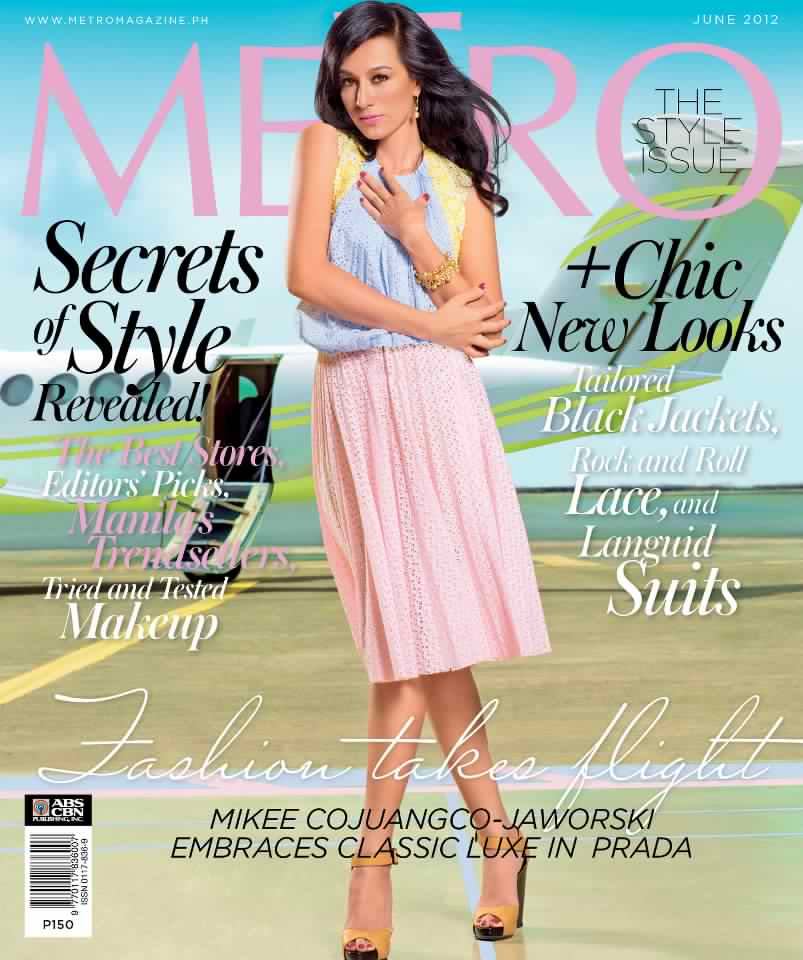 Beauty + Fashion + Everything: Metro Magazine June 2012 Cover - Mikee ...