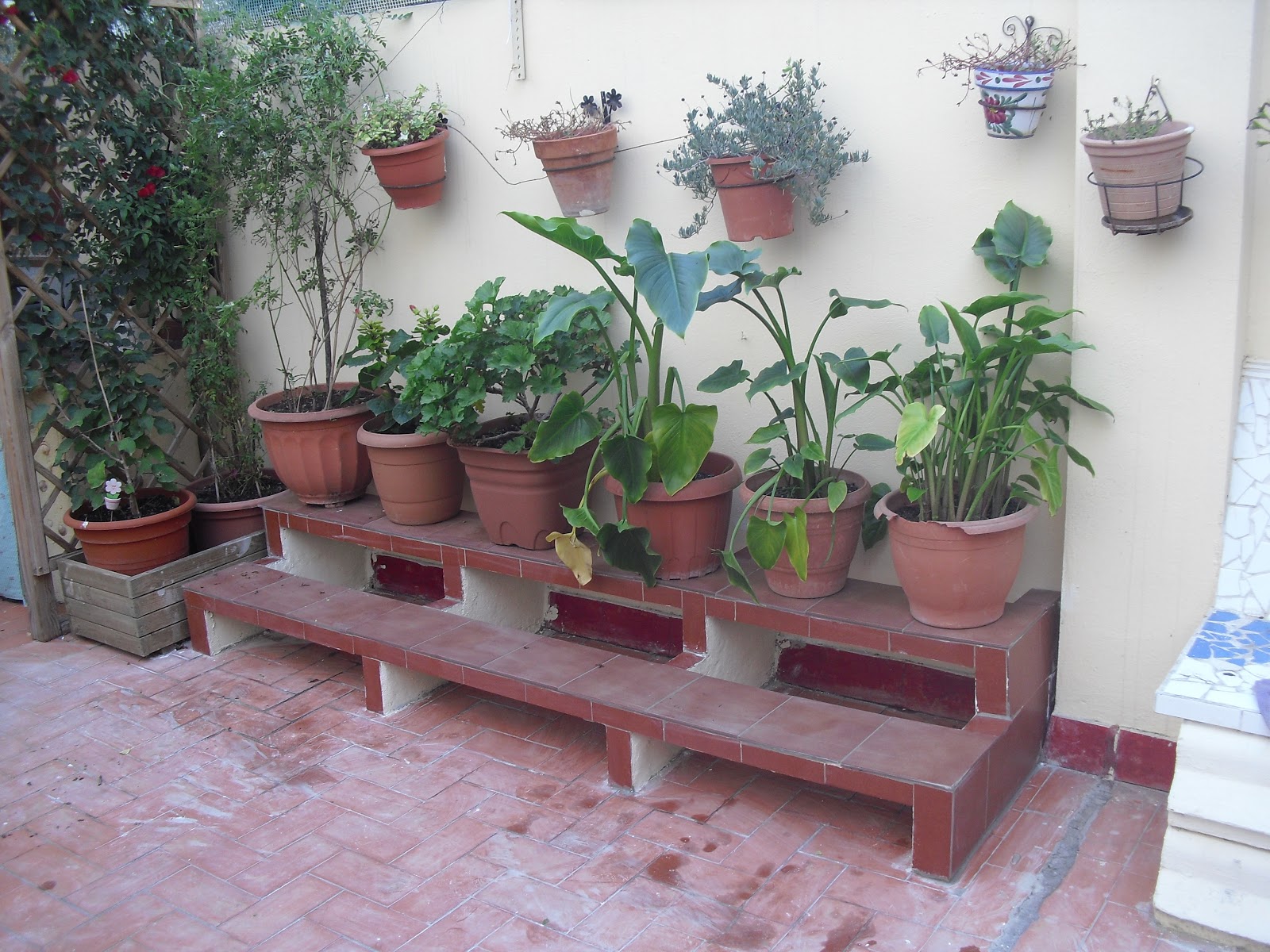 Escalera para macetas