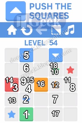 Push The Squares Level 54 ~ Doors Geek