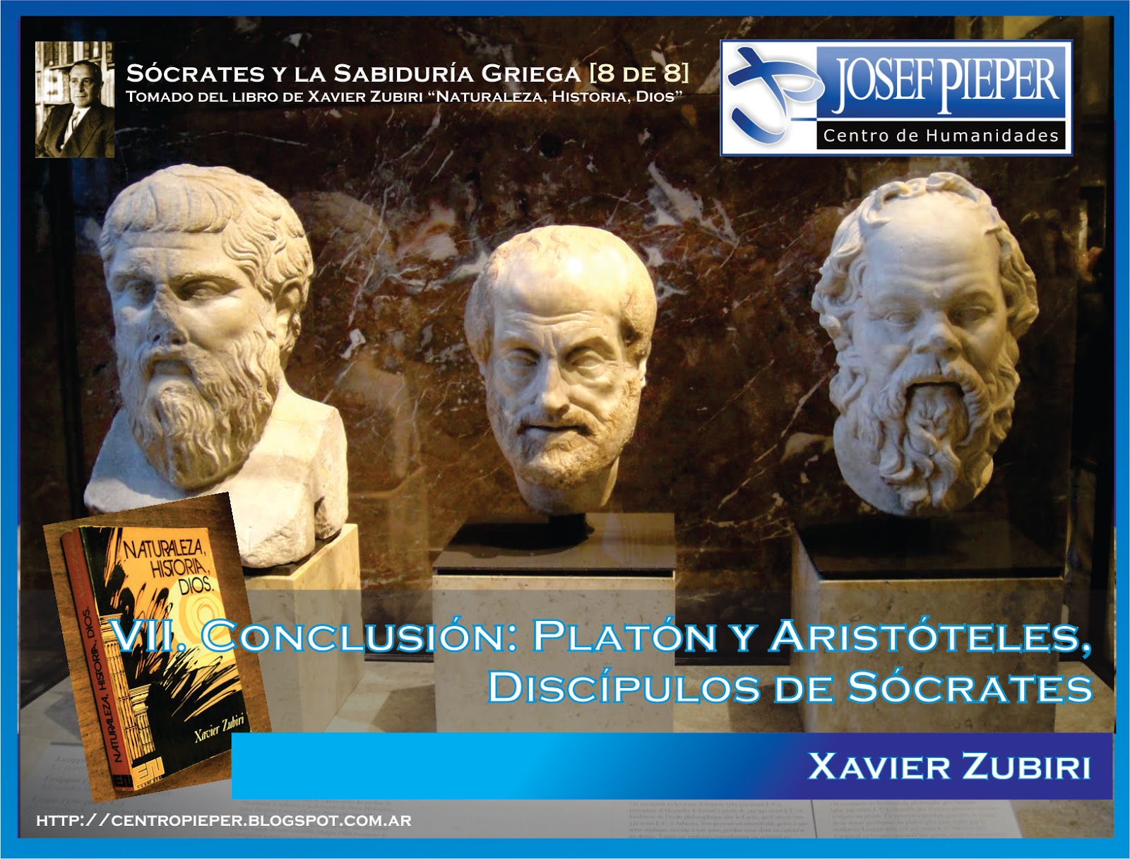 Centro Pieper: Sócrates y la Sabiduría Griega - VII Conclusión: Platón ...