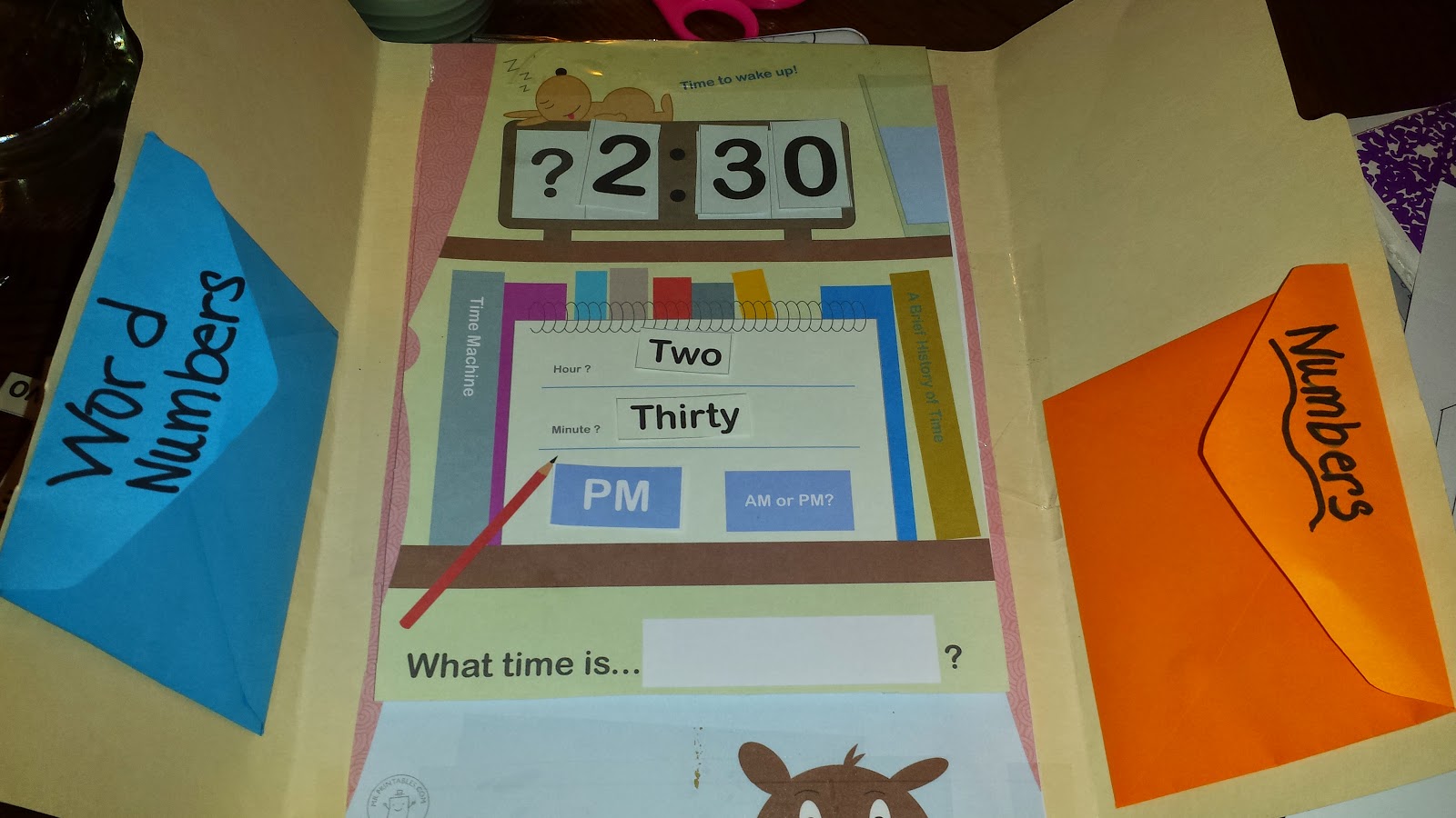 HomeschoolingMamacita: Telling Time Lapbook 1st grade